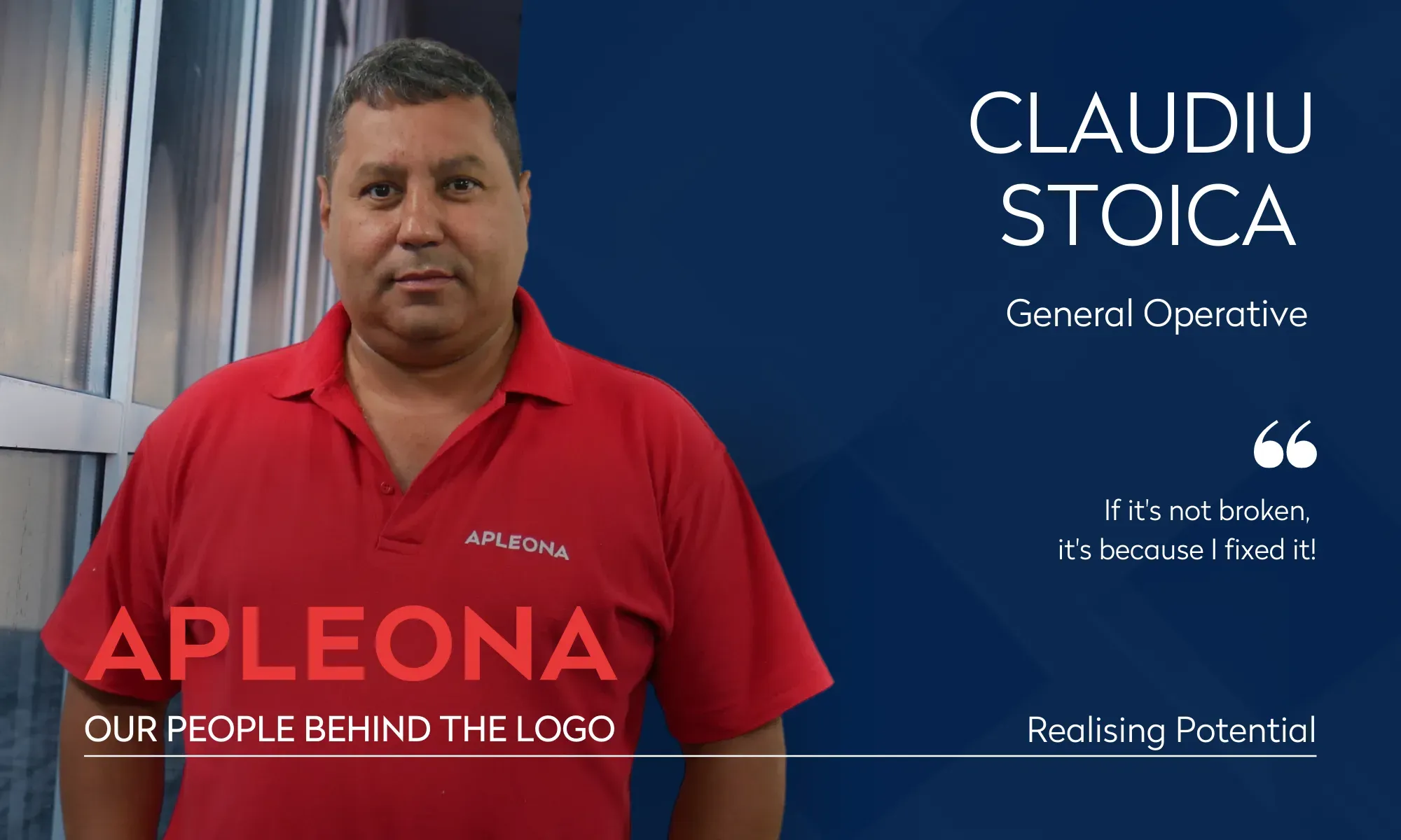 Meet our talented General Operative, Claud, at Apleona Ireland